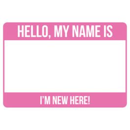 hello name badge