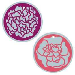 ruffled flower gift tags