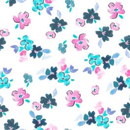 cute painted flower pattern