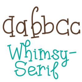 whimsy serif font