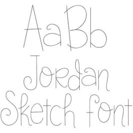 jordan sketch font