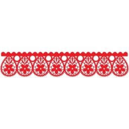 teardrop lace border