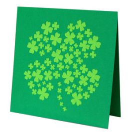 shamrock cluster card
