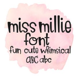 miss millie font