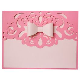 bow eyelet card