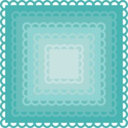 scallop nesting squares