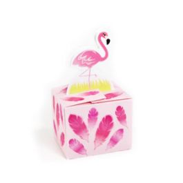 flamingo favor box