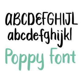 poppy font