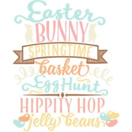easter word art