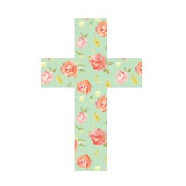 cute watercolor flower cross