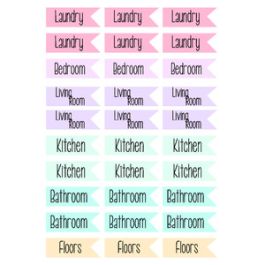 house cleaning flags