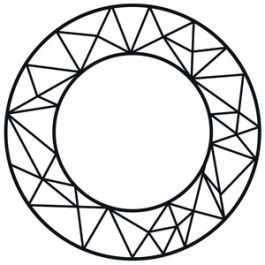 geometric circle frame