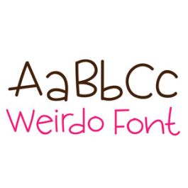 weirdo font