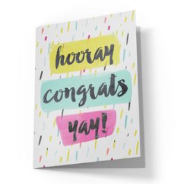 hooray congrats card