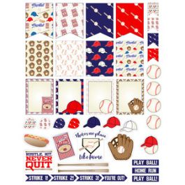 baseball planner stickers
