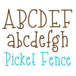 picket fence font