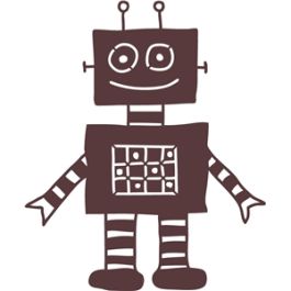 striped robot