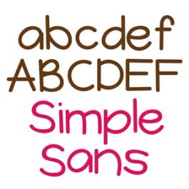 simple sans font