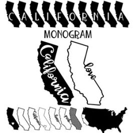 california monogram