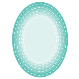 nested stitched ovals