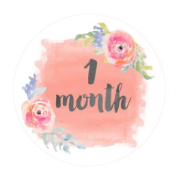 one month printable bodysuit sticker