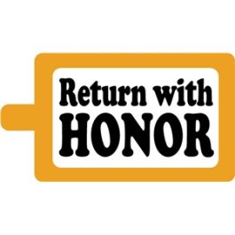return with honor tag