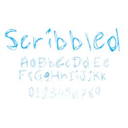 scribbled font