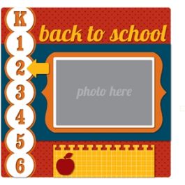 back to school layout