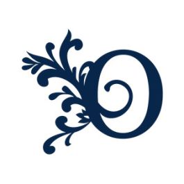 cursive floral monogram d