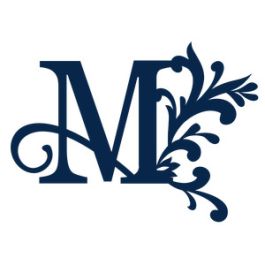 split flourish monogram set - w