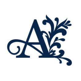 cursive floral monogram d