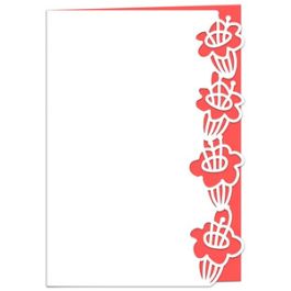 sweetflowers lace edged card