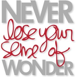 never lose your sense of wonder