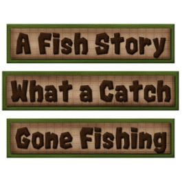 fishing word art