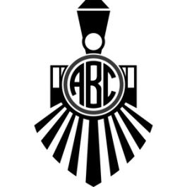 vintage train monogram