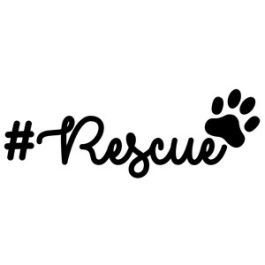 hashtag rescue paw print