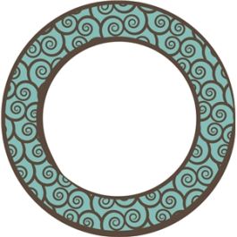round swirly frame