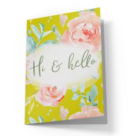 hi hello printable card