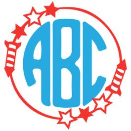 firecracker monogram