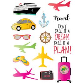 travel set - transportation stickers