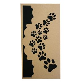 paw print card