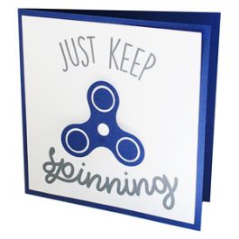 fidget spinner card