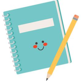 cute school notebook