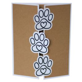 paw print card
