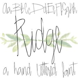 ridge font