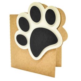 paw print card