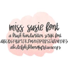 miss susie font