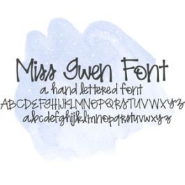 miss gwen font