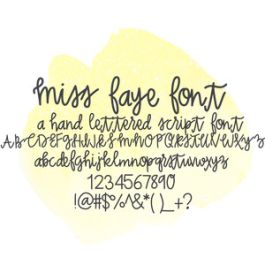 miss faye font
