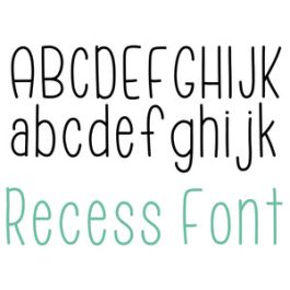 recess font